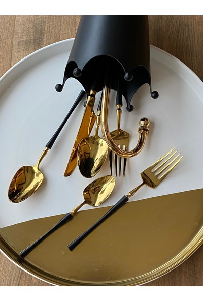 Rossev Exclusive Solingen Royal Black Parlak 36 Parça 6 Kişilik Çatal Kaşık Bıçak Takımı Rossev Exclusive Solingen Royal Black Parlak 36 Parça 6 Kişilik Çatal Kaşık Bıçak Takımı