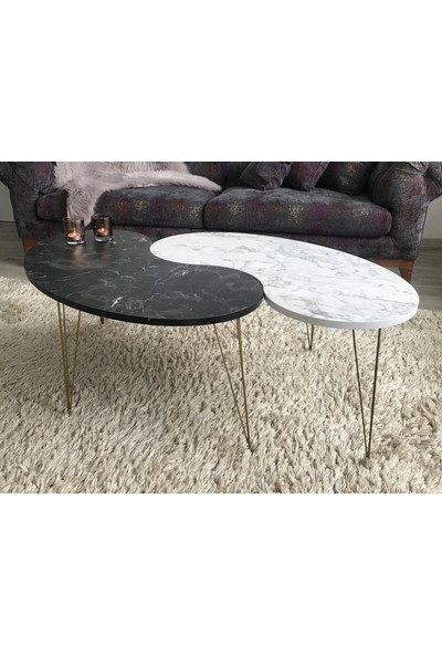 Sarıkaya Mobilya Beans Gold Orta Sehpa