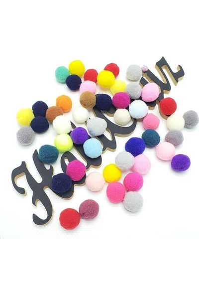 Hobiceyiz Polyester Ponpon Orta Boy