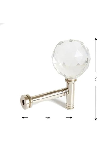 Evdepo Home Perde Aksesuarı Gümüş Kristal Renso Evdepo Home Perde Aksesuarı Gümüş Kristal Renso