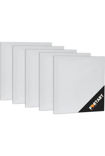 Portart Tuval 20X20 cm 5'li Paket