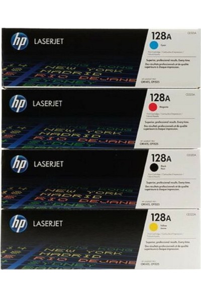 Hp 128A 4 Renk Set 320A/323A Toner Hp Laserjet CP1525/CP1525N/CP1525NW