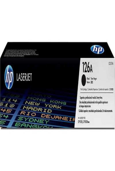 Hp CE-310A 126A Siyah Toner Hp Laserjet CP1025/CP1025NW Hp CE-310A 126A Siyah Toner Hp Laserjet CP1025/CP1025NW