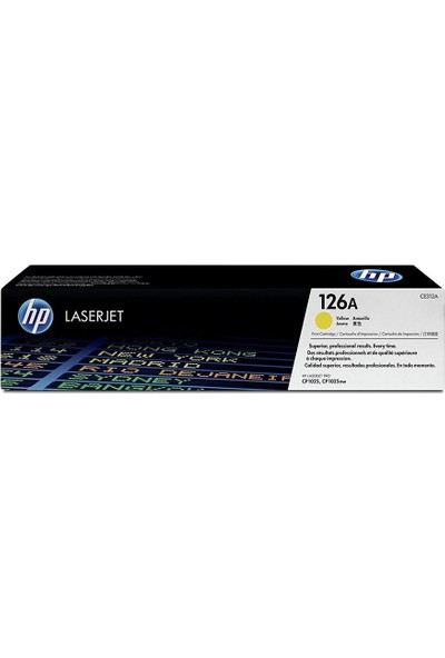 Hp CE-312A 126A Sarı Toner Hp Laserjet CP1025/CP1025NW Hp CE-312A 126A Sarı Toner Hp Laserjet CP1025/CP1025NW