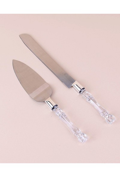 Pazarika Akrilik Saplı 2'li Pasta Seti