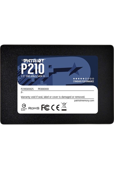 Patriot P210 256GB 500MB/400MB/s Sata 3 2.5 Patriot P210 256GB 500MB/400MB/s Sata 3 2.5