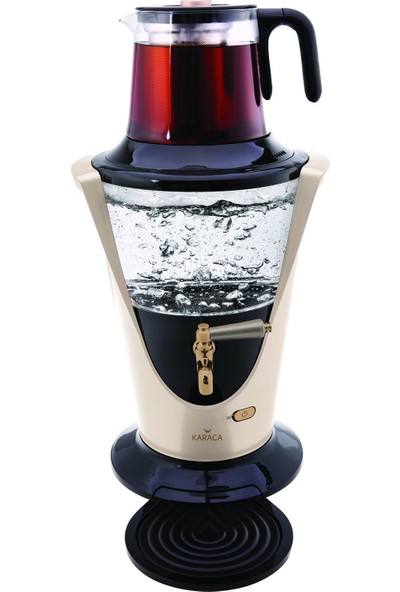 Karaca Retro Krem Cam Semaver Karaca Retro Krem Cam Semaver