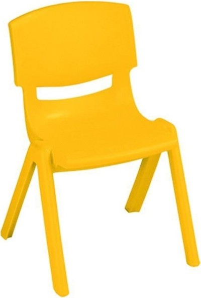 Irak Plastik Plastik Çocuk Sandalyesi Sarı - 33CM Irak Plastik Plastik Çocuk Sandalyesi Sarı - 33CM
