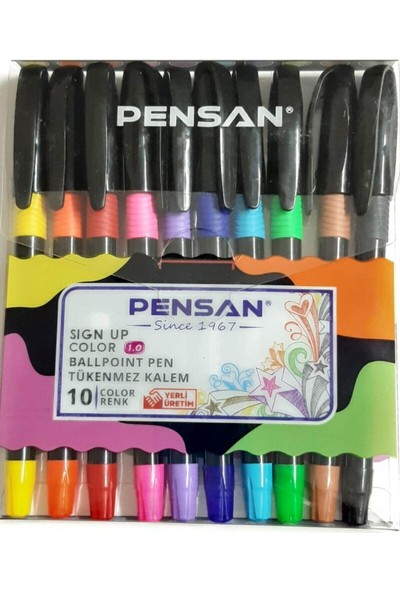 Pensan Tükenmez Kalem 10'lu Renk Pensan Tükenmez Kalem 10'lu Renk