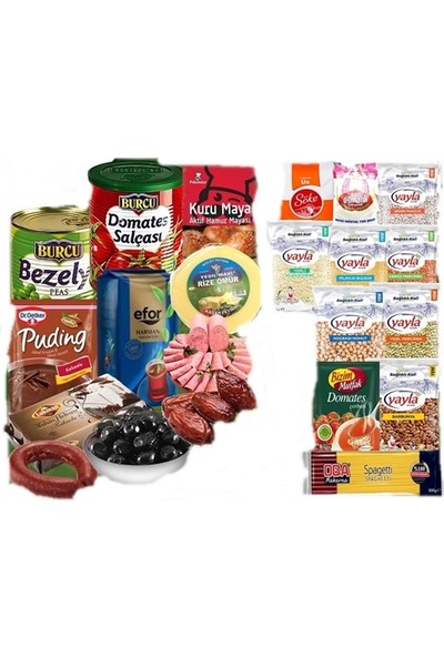 Yayla Dolu Dulu Lüks Ramazan Kumanyası 31 Parça - Tbyg-Erzak-13 Yayla Dolu Dulu Lüks Ramazan Kumanyası 31 Parça - Tbyg-Erzak-13