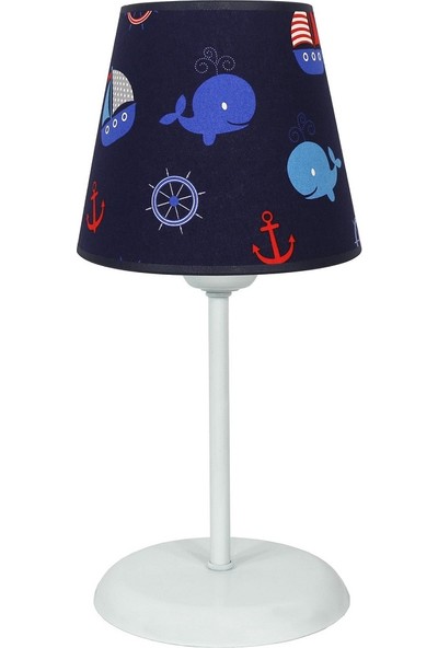 Şenay Aydınlatma Masa Lambası Kumaş B.Abajur-Lacivert Balina Şenay Aydınlatma Masa Lambası Kumaş B.Abajur-Lacivert Balina