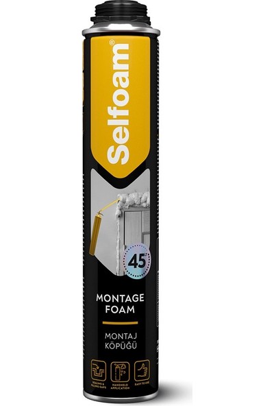 Selsil Selfoam Montaj Köpüğü 750ML. (Tabancalı Kullanım Için) Selsil Selfoam Montaj Köpüğü 750ML. (Tabancalı Kullanım Için)