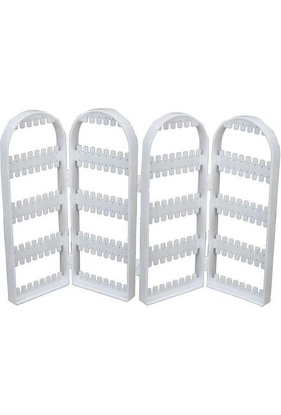 Pazarika Beyaz Küpe ve Takı Katlanır Düzenleyici