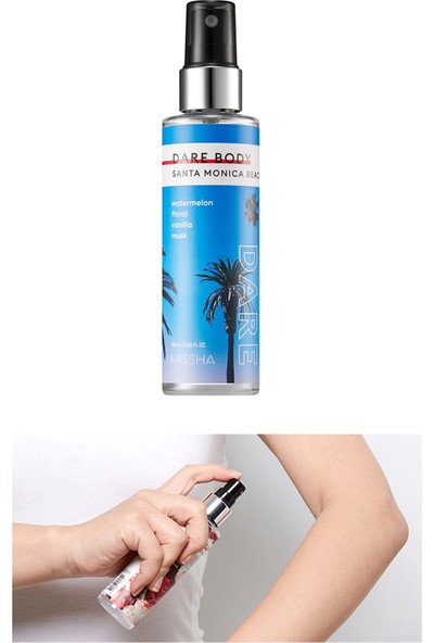 MISSHA Yoğun Esanslı Kalıcı Saç&vücut Spreyi 105ML Dare Body Mist (Santa Monica Beach) MISSHA Yoğun Esanslı Kalıcı Saç&vücut Spreyi 105ML Dare Body Mist (Santa Monica Beach)