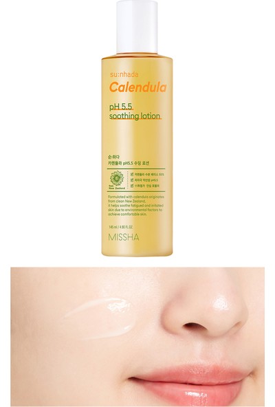 MISSHA Kalendula Özlü Arındırıcı ve Yatıştırıcı Losyon 145ML Su-Nhada Calendula Ph 5.5 Soothing Lotion MISSHA Kalendula Özlü Arındırıcı ve Yatıştırıcı Losyon 145ML Su-Nhada Calendula Ph 5.5 Soothing Lotion