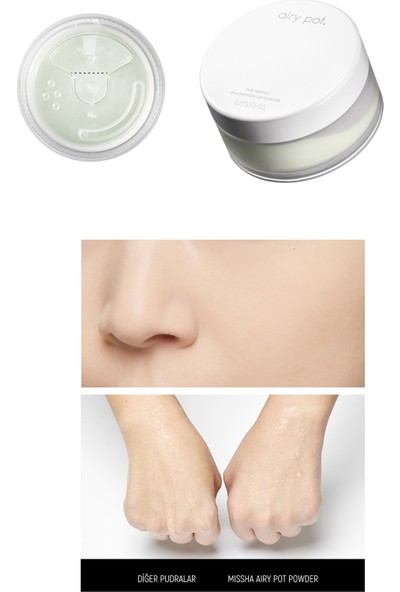 MISSHA Ultra Hafif Kızarıklık Karşıtı Pudra 10G Airy Pot Powder Mint