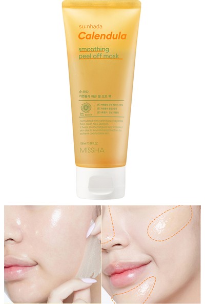 Kalendula Özlü Arındırıcı ve Yatıştırıcı Maske 100ML Su-Nhada Calendula Smoothing Peel Off Mask Kalendula Özlü Arındırıcı ve Yatıştırıcı Maske 100ML Su-Nhada Calendula Smoothing Peel Off Mask