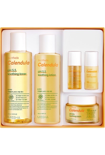Kalendula Özlü Arındırıcı ve Yatıştırıcı Bakım Seti 2 Su-Nhada Calendula Ph 5.5 Soothing Special Set Kalendula Özlü Arındırıcı ve Yatıştırıcı Bakım Seti 2 Su-Nhada Calendula Ph 5.5 Soothing Special Set