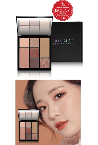 Yüksek Pigmentli Far, Allık, Kontür Göz ve Yüz Paleti Apıeu Full Shot Mood Palette (No.2)