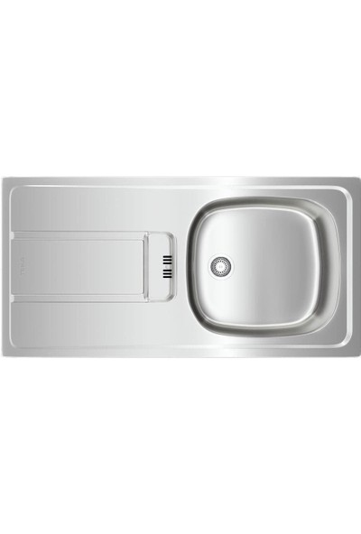 Teka Gravıty 45 E-Xn 1b 1d Paslanmaz Çelik Sol Damlalıklı Evye