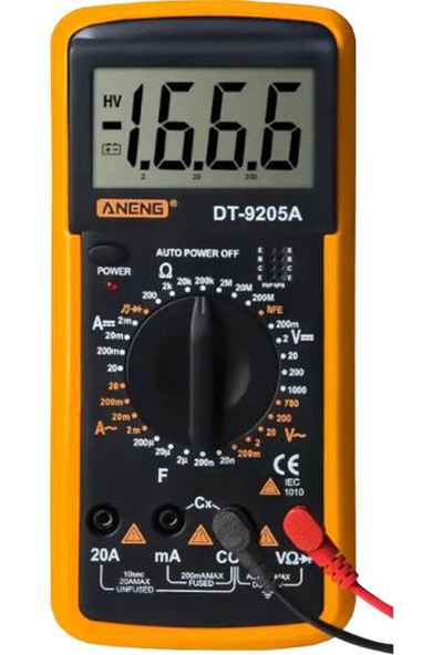 Aneng DT9205A Dijital Multimetre Aneng DT9205A Dijital Multimetre