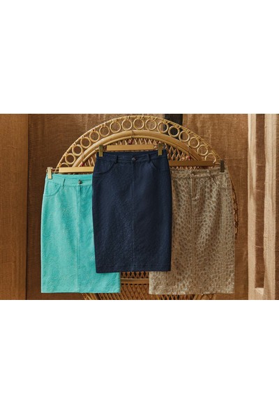 Guıtar Kadın 21091 Lacivert Etek