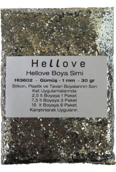 Hellove Boya Simi Silikon Sentetik Tavan Duvar Boya Badana Simi