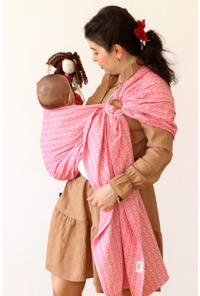 Zubu Halka Sling - Baby Sling - Diamond - Kırmızı Zubu Halka Sling - Baby Sling - Diamond - Kırmızı