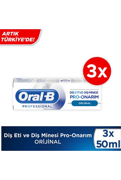 Oral-B Prof 50 ml Diş Eti ve Minesi Pro Onarım Original Diş Macunu Oral-B Prof 50 ml Diş Eti ve Minesi Pro Onarım Original Diş Macunu
