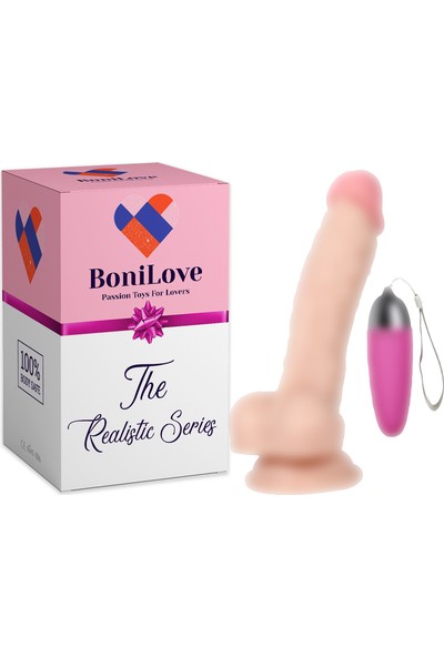 Bonilove The Realistik Series 18 cm Bükülebilir Esnek Realisitk Penis+Mini Vibratör Bonilove The Realistik Series 18 cm Bükülebilir Esnek Realisitk Penis+Mini Vibratör