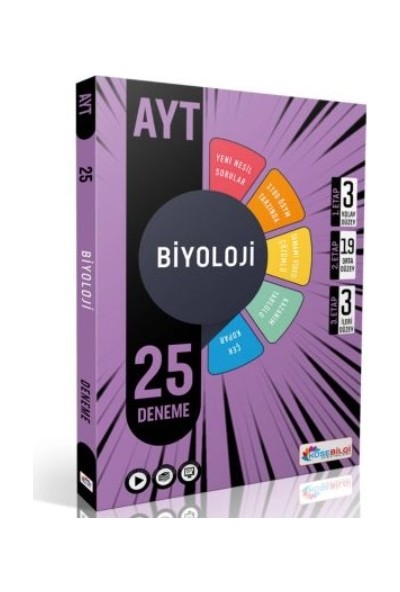 Köşe Bilgi Yayınları AYT Biyoloji 25 Deneme Köşe Bilgi Yayınları AYT Biyoloji 25 Deneme