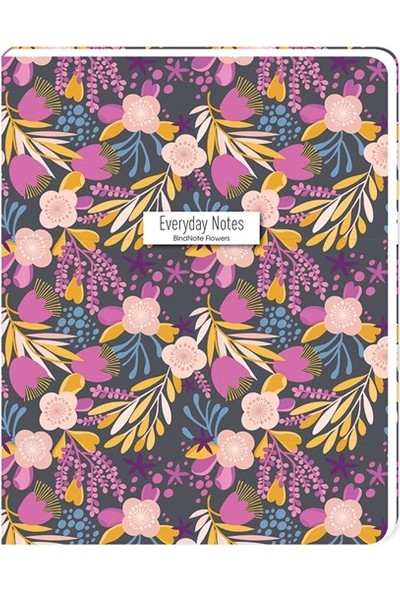 Keskin Color Çizgili Bind-Note Flowers 13 x 16.5 cm - Mor Keskin Color Çizgili Bind-Note Flowers 13 x 16.5 cm - Mor
