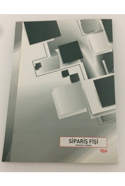 Anadolu Sipariş Fişi 20X27,5 cm Otokopili 2 Nüsha 6'lı