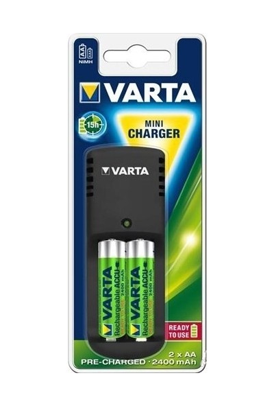 Varta Mini 2li Şarj Cihazı + 2X2400 Mah Aa Şarjlı Pil