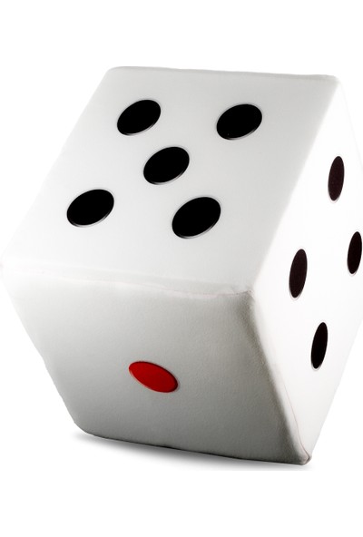 Tarzını Seç 3 Boyutlu Dijital Baskılı 3D Çok Amaçlı Dekoratif Beyaz Zar Küp Puf