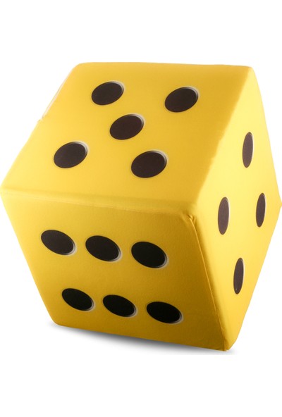 Tarzını Seç 3 Boyutlu Dijital Baskılı Çok Amaçlı Dekoratif Sarı Zar Küp Puf Tarzını Seç 3 Boyutlu Dijital Baskılı Çok Amaçlı Dekoratif Sarı Zar Küp Puf