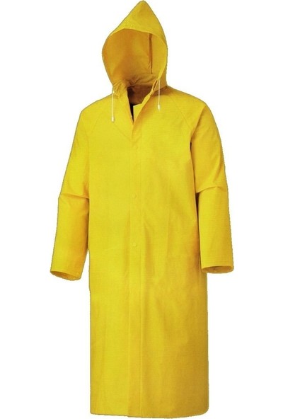 Master Pvc Pardesü Işçi Balıkçı Yağmurluğu Sarı 0.32 mm