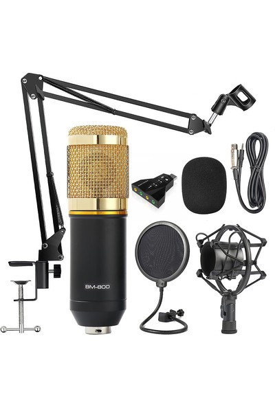Zerx BM800 Profesyonel Stüdyo Youtuber Kayıt Mikrofonu Full Set Zerx BM800 Profesyonel Stüdyo Youtuber Kayıt Mikrofonu Full Set