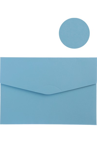 Vox Art Davetiye Zarfı Kalın 180 gr 14 x 20 cm 50'li Mavi
