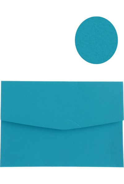 Vox Art Dokulu Davetiye Zarfı Kalın 220 gr 16 x 23 cm 50'li Açık Mavi