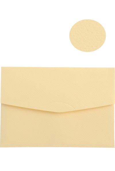 Vox Art Dokulu Davetiye Zarfı Kalın 220 gr 16 x 23 cm 50'li Krem