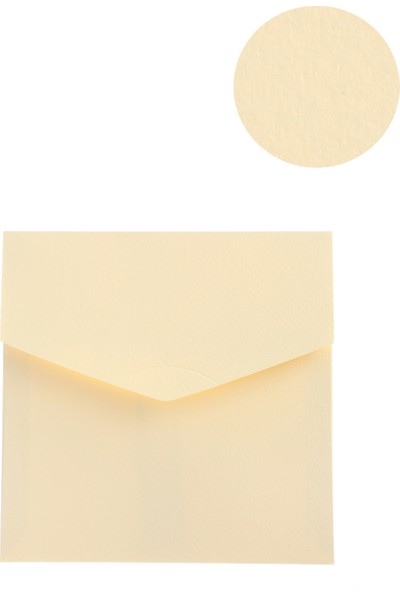 Vox Art Dokulu Davetiye Zarfı Kalın 220 gr 7 x 9 cm 50'li Krem