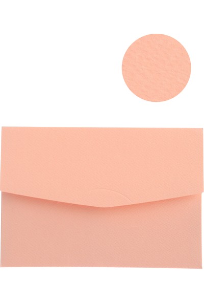 Vox Art Dokulu Davetiye Zarfı Kalın 220 gr 16 x 23 cm 50'li Pudra Pembe