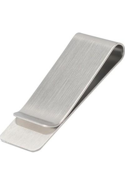Spelt Metal Kağıt Para Tokası Kart Tutucu Klips Cüzdan Gümüş