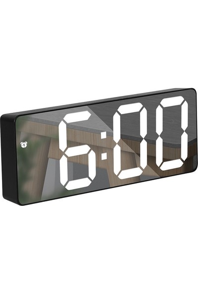 Triline Aynalı LED Dijital Masa Saati Termometre Alarm Takvimli Triline Aynalı LED Dijital Masa Saati Termometre Alarm Takvimli
