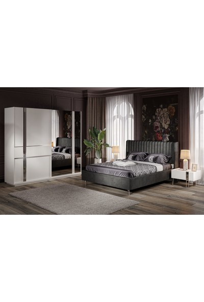 Doressa Caen Beyaz Yatak Odası Takımı