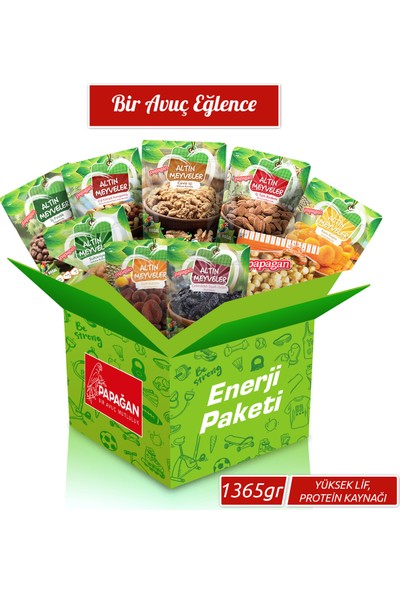 Papağan Kuruyemiş Enerji Avantaj Paketi 1365 Gram Papağan Kuruyemiş Enerji Avantaj Paketi 1365 Gram