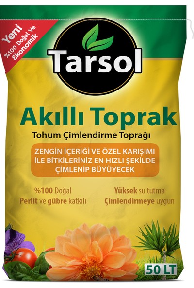 Tarsol Akıllı Toprak Torf 50 Lt