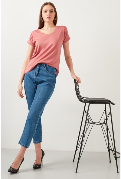 Lela V Yaka Bluz Kadın Bluz 5862000 Lela V Yaka Bluz Kadın Bluz 5862000