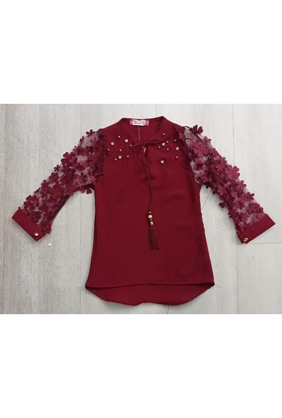 Başak Çocuk Giyim 303142 Dantelli Buluz 5/8 Yaş - Bordo - 6-7 Yaş Başak Çocuk Giyim 303142 Dantelli Buluz 5/8 Yaş - Bordo - 6-7 Yaş